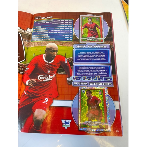 A large quantity of various collectable football sticker albums ...