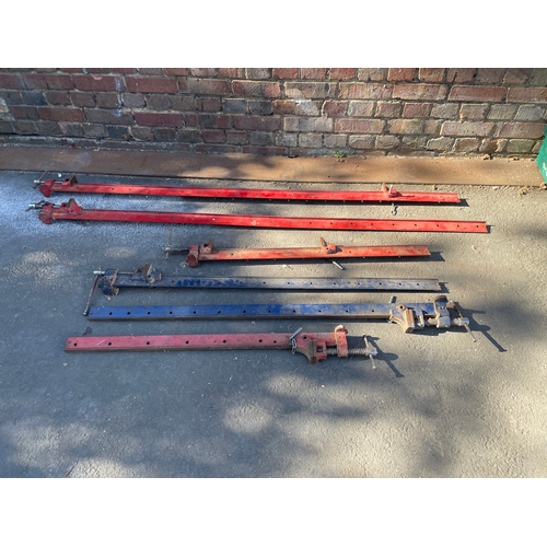 Six Large Sash clamps