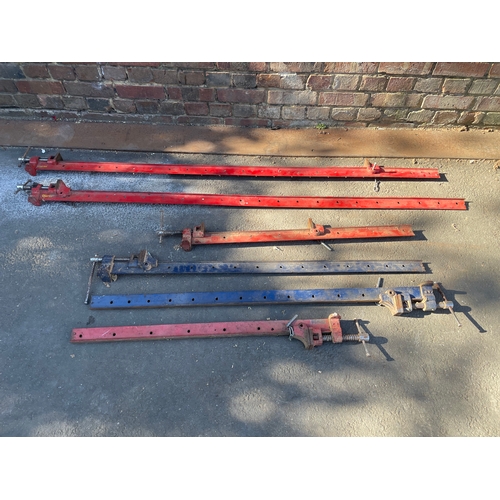 Six Large Sash clamps