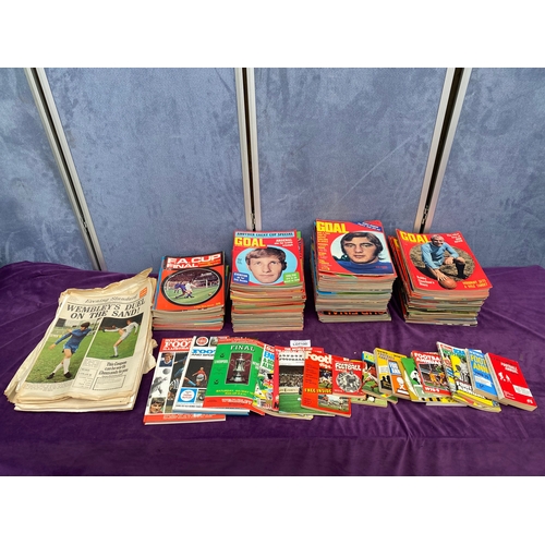 Large Collection of Various 70's Goal football magazines and sports ...