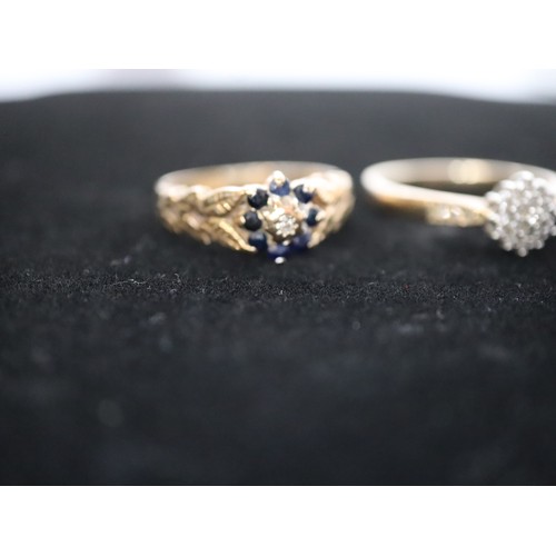 9ct 375 Yellow Gold Ladies Diamond Rings - 7.2g Diamond Solitaire with ...