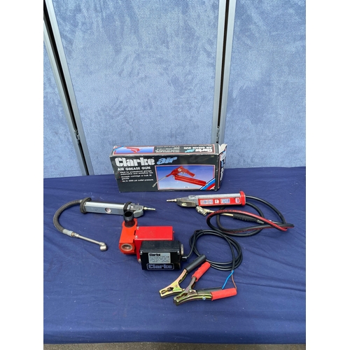 Clarke air grease gun, CompAir Auto power inflator gauge and PCL MK3 ...