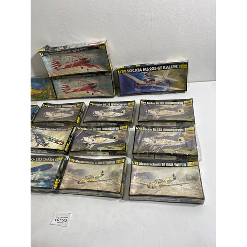A Vintage Heller scale model kits Collection in both 1/50 &1/72 scale ...