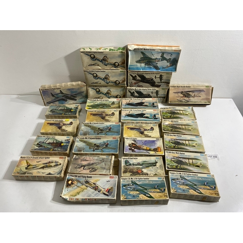 A Large collection of Vinatge Frog Aircraft model kits including ...