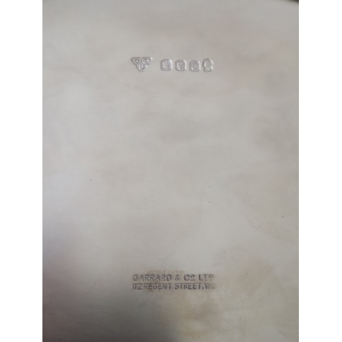 Garrard & Co Sterling silver Oval Salver presented to Brigadier J.C ...