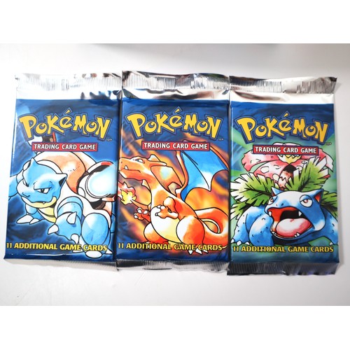 Pokémon TCG: Base Set Booster Packs (Set of Three) Complete artwork run ...