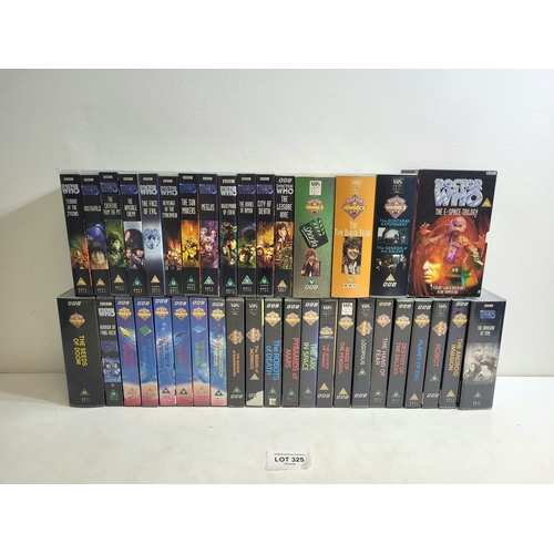 Large Collection of Doctor Who Vhs Starring Tom Baker