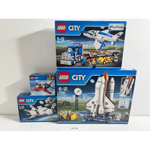 Lego City - Space / Aircraft sets includes 60079, 60080, 60177 & 60078 ...