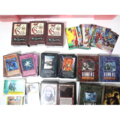 A collection of various trading and collectable card games from 1970's ...