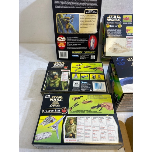 Star wars The Power of the Force Kenner Stap and battle droid, Speeder Bike with Princess Leia Organ