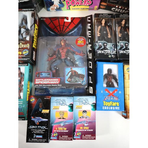 A collection various movie, comic & gaming action figures includes ...