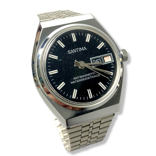 Mechanical Santima antimagnetic Mens wristwatch.
