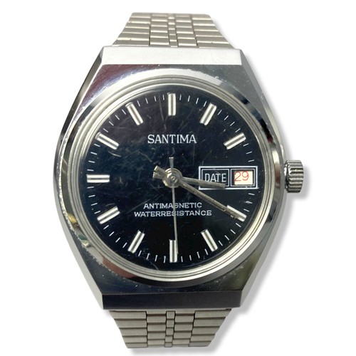 Mechanical Santima antimagnetic Mens wristwatch.