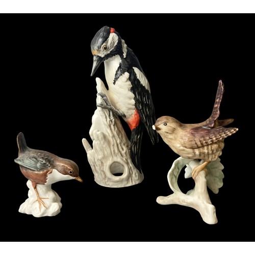 A Collection of Nine Goebel birds.