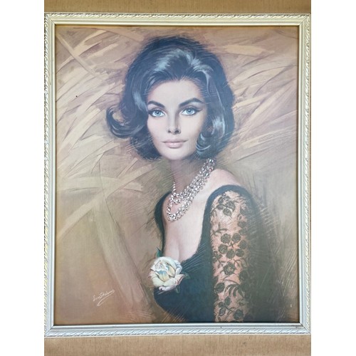 A VINTAGE LOUIS SHABNER PRINT OF "NICOLA".