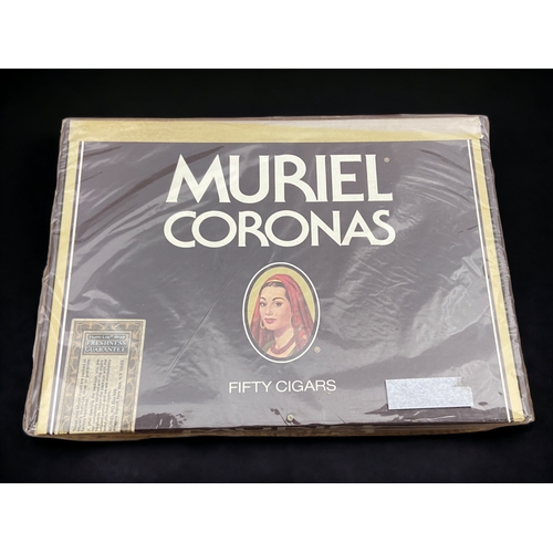 A BOX OF 50 ‘MURIEL’ CORONAS, USA CIGARS. SEALED AND UNOPENED