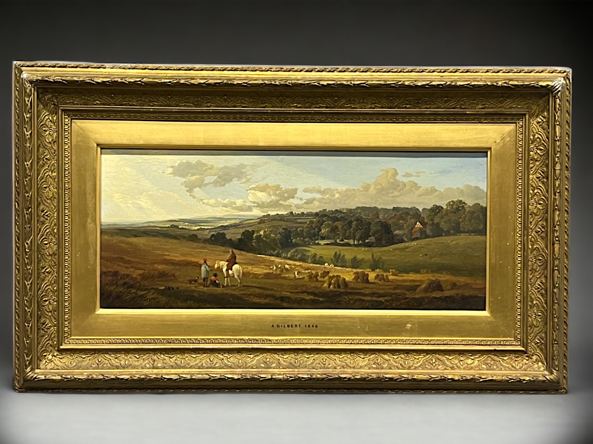 Arthur Gilbert, British (1819-1895) 19th Century Oil on Panel. Pastoral ...