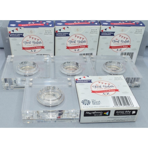 Limited edition boxed proof silver coinage in the form of the alphabet ...