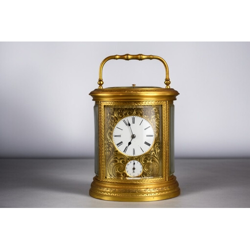 A fine quality French striking and repeating Carriage Clock by A. Dumas ...