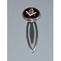 Silver and Enamel Masonic bookmark 6x2cm