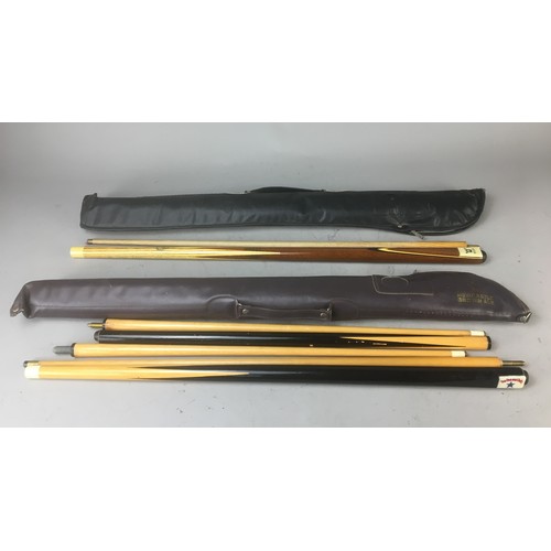 Vintage Steve Davis Riley Snooker Cue with Carry Case and a Newcastle ...