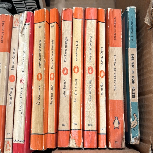 Box of assorted mid-20th-century and earlier books including c.30 ...