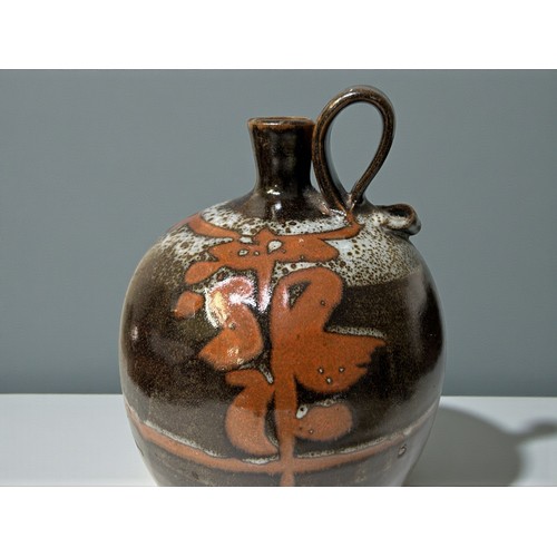 Studio pottery ale flagon signed Luti '73 to base. Peter Luti potter ...