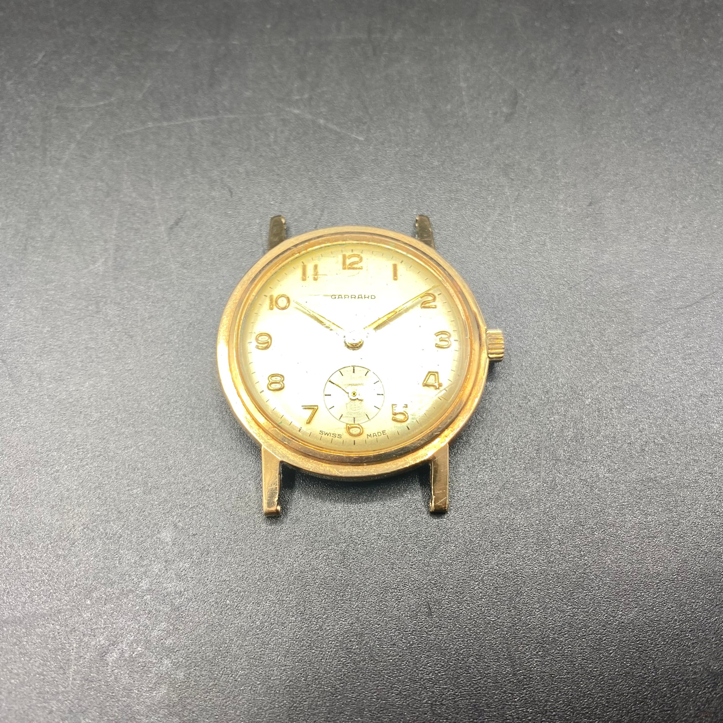 9ct gold Garrard watch. Awarded to David John 25 years Vauxhall motors ...