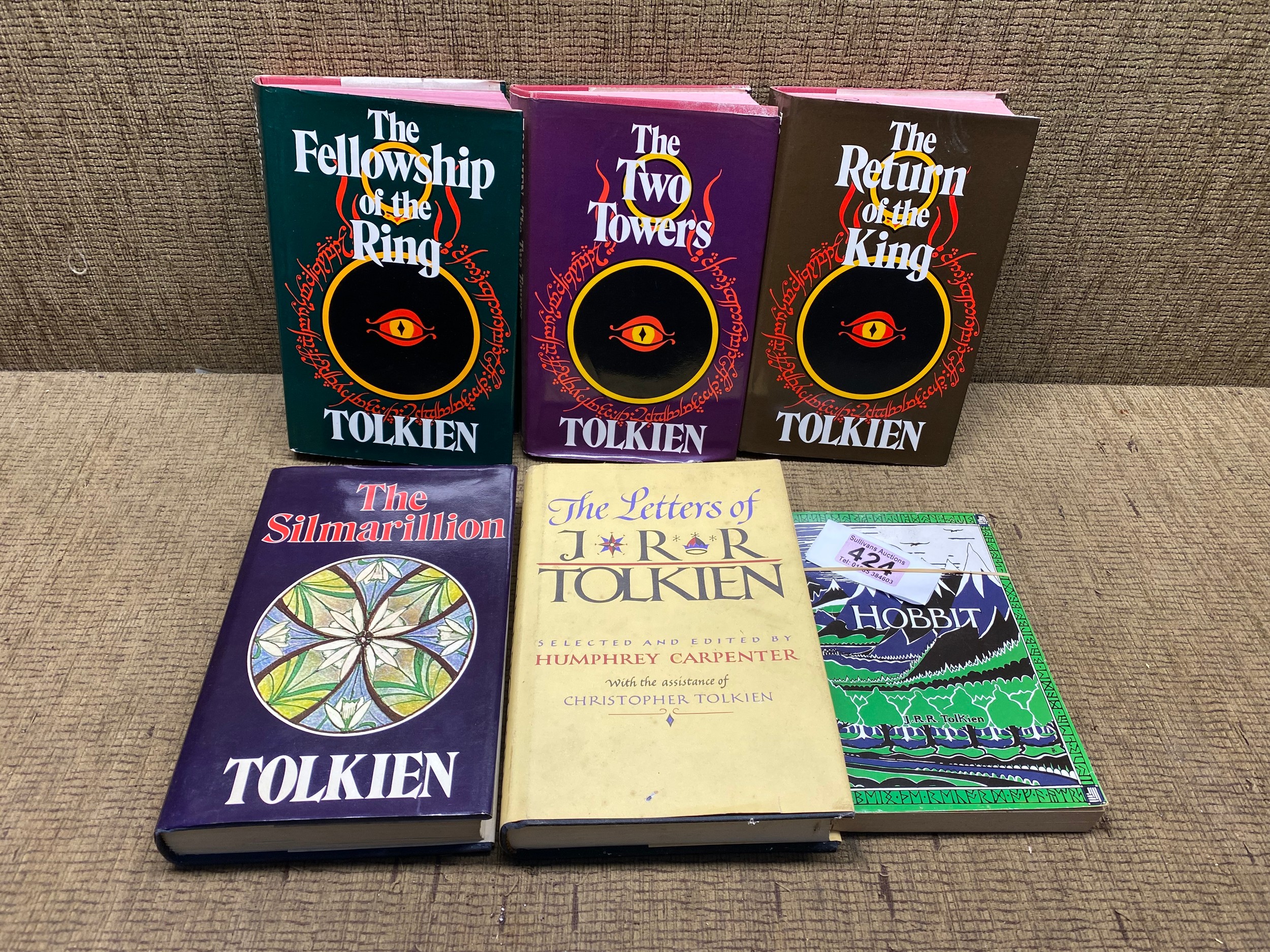 6 J.R.R. Tolkien books including: The Fellow Ship Of The Ring, The Two ...