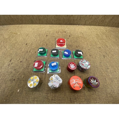 collection of Tobacco grinders.