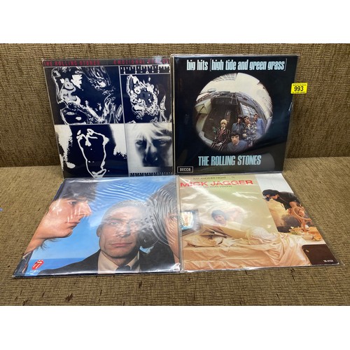 Collection of 4 The Rolling Stones Vinyl LP Records including ...