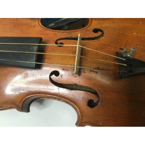 Interesting early violin with the base of the neck stamped " Douglas ...