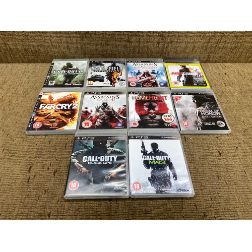 10 sony playstation ps3 combat games certificate 15 to 18 including ...