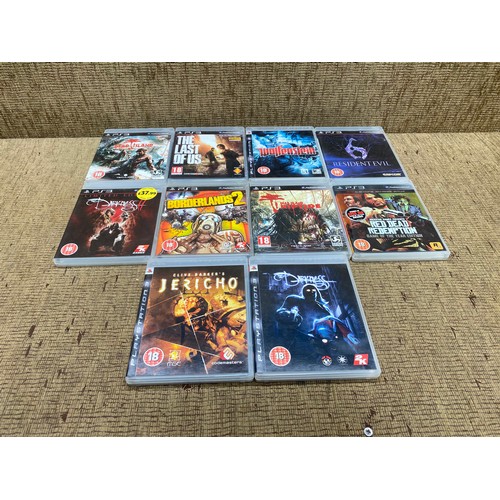10 sony playstation ps3 zombie horror games certificate 18 including ...
