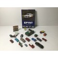 Die cast cars and a rally book on EPYNT
