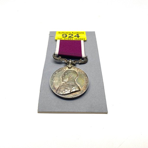 Army Long Service and Good Conduct Medal George V awarded to 3921 LCpl ...