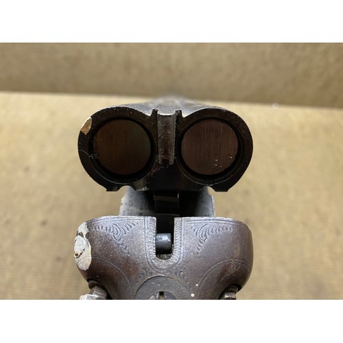 Deactivated double barrel shotgun Newton Fairclough 12 bore, with ...