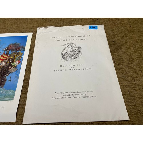 A specially commissioned limited edition print “Halcyon Days” by ...