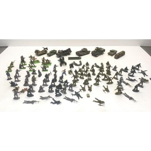 A quantity of military items including die cast Dinky and Corgi ...