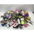 A large quantity of mixed key rings