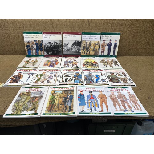 Collection of Osprey Military books including: Elite and Warrior.
