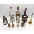 A mixed selection of alcohol including Smirnoff Vodka, Bacardi superior ...