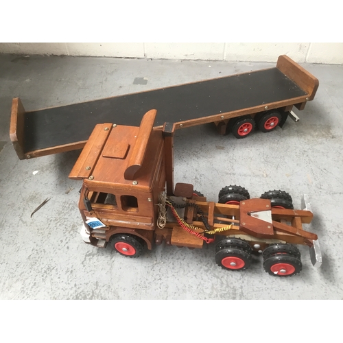 A large handmade Scania lorry model with flatbed possible by Blizzards ...