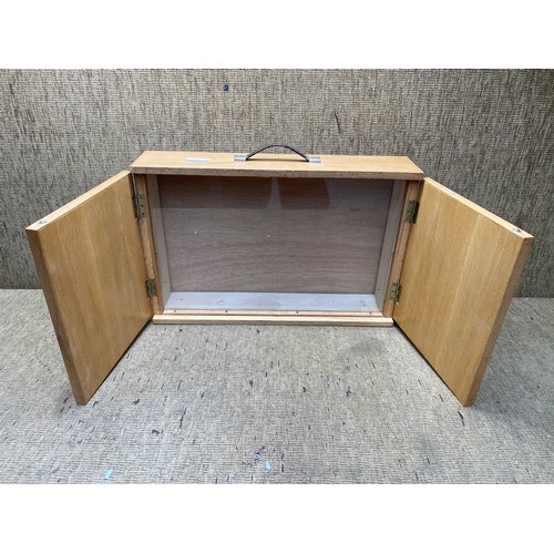 Geological mineral stone display cabinet.