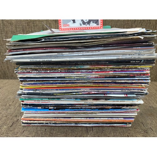 Collection of vinyl records including: Janet Jackson, Tom Jones and ...