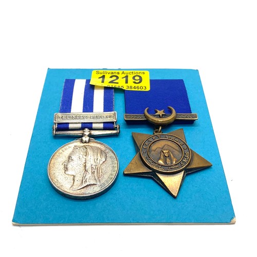 The Egypt Medal 1882-89 with The Nile 1884-85 clasp and Khedives Star ...