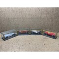 Collection of burago model cars including: Bugatti, mercedes and Jaguar.