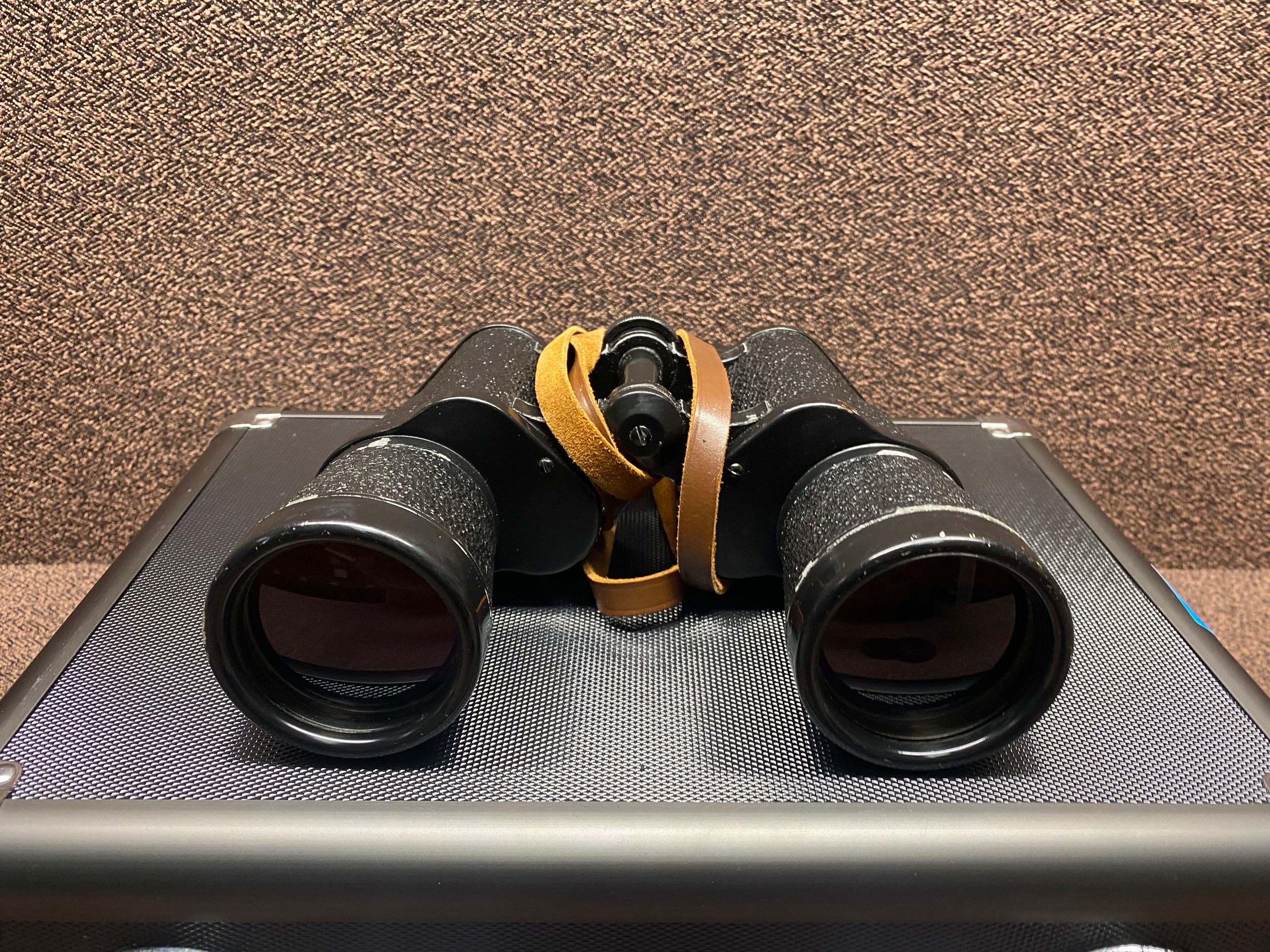 Zomz БПВ1 Russian Binoculars 7x50 USSR & Case, coloured lens caps