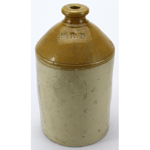 WW1 British Army stoneware Rum Jar, marked "SRD" (Supply Reserve Depot ...