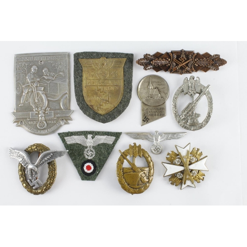 German WW2 medals and badges (some copies).